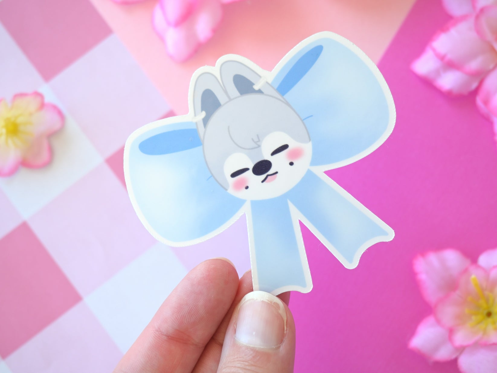 die cut Wolfchan ribbon waterproof Vinyl stickers Bang chan SKZ stray ...