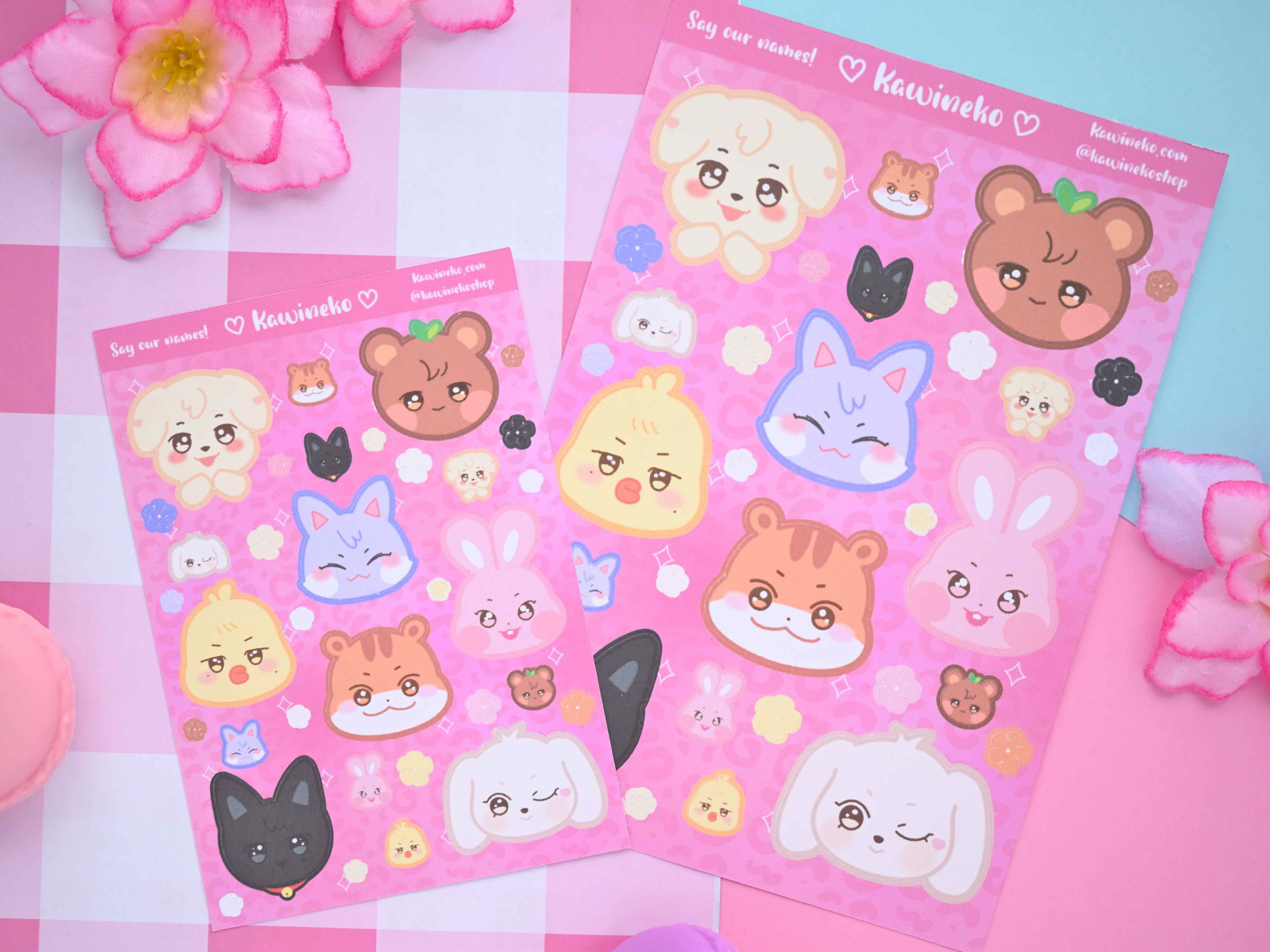 Aniteez inspired stickers Ateez sticker sheet kpop – Kawineko