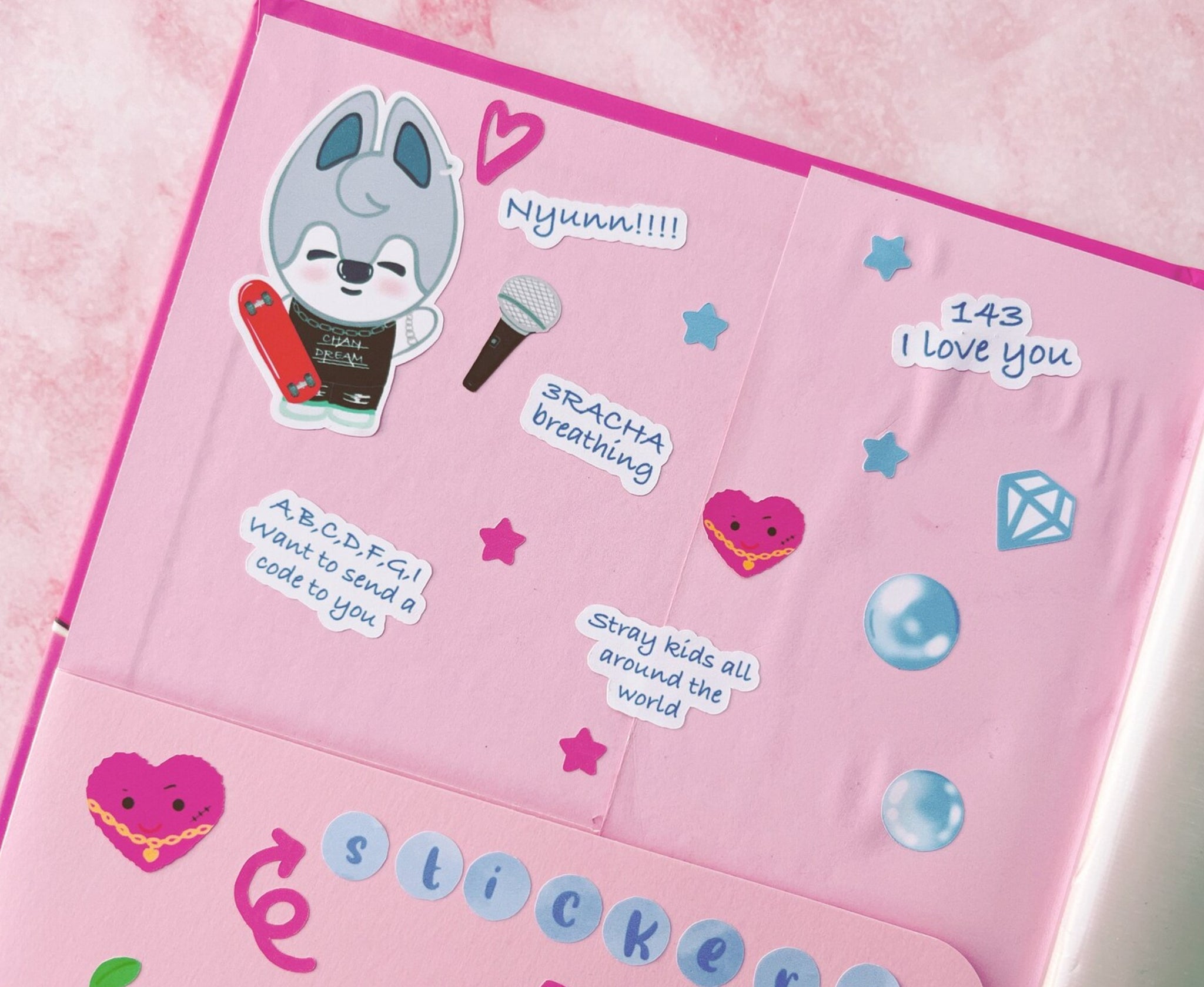 Wolf Chan, BbokAri, SKZOO stray kids sticker sheets – Kawineko