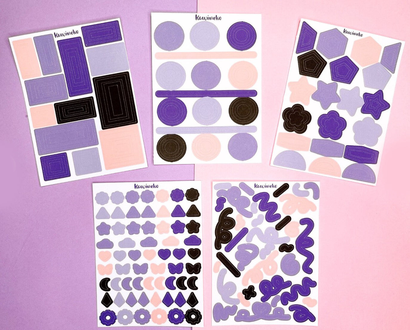 Gengar color palette deco sticker sheets pokemon – Kawineko